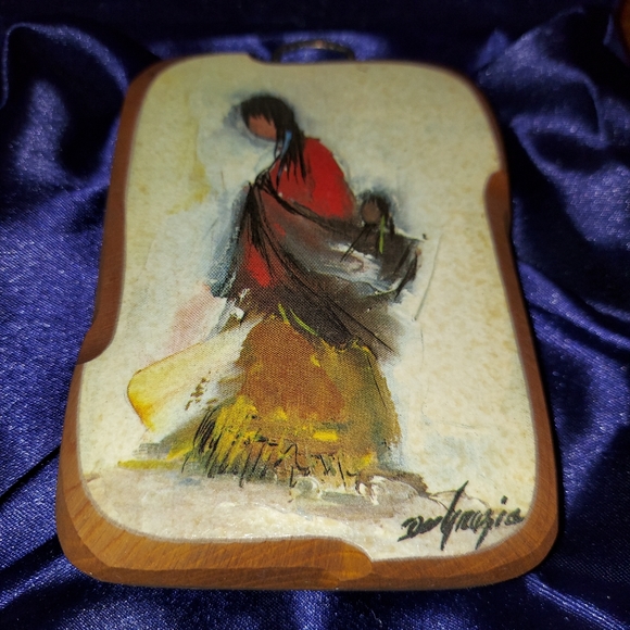 DeGrazia | Art | Ted Degrazia Vintage Art Wood Plaque The End Of A Long ...